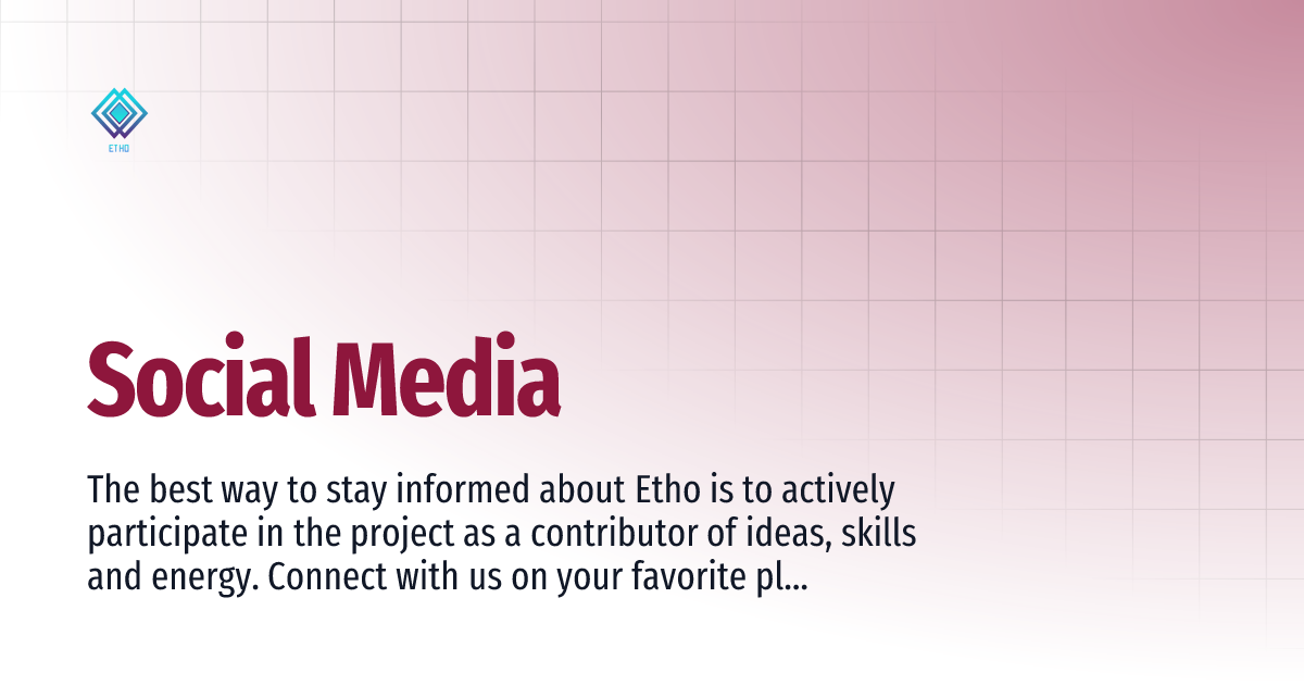 Social Media | Etho Protocol